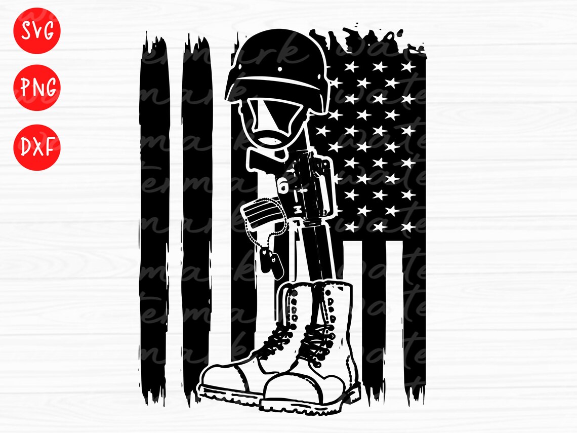 Soldier svg US Army svg Fallen Soldier Tribute svg US Army | Etsy