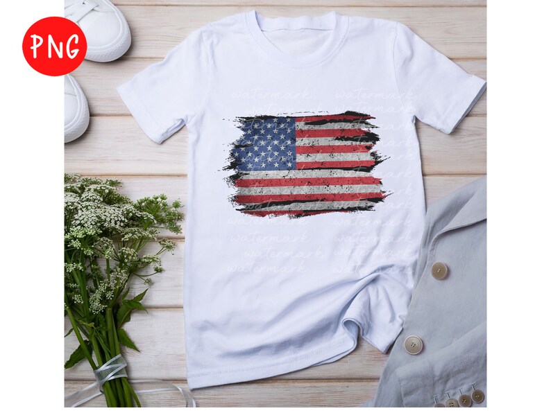 American Flag Png Usa Flag Claw Png File Usa Ripped Design - Etsy