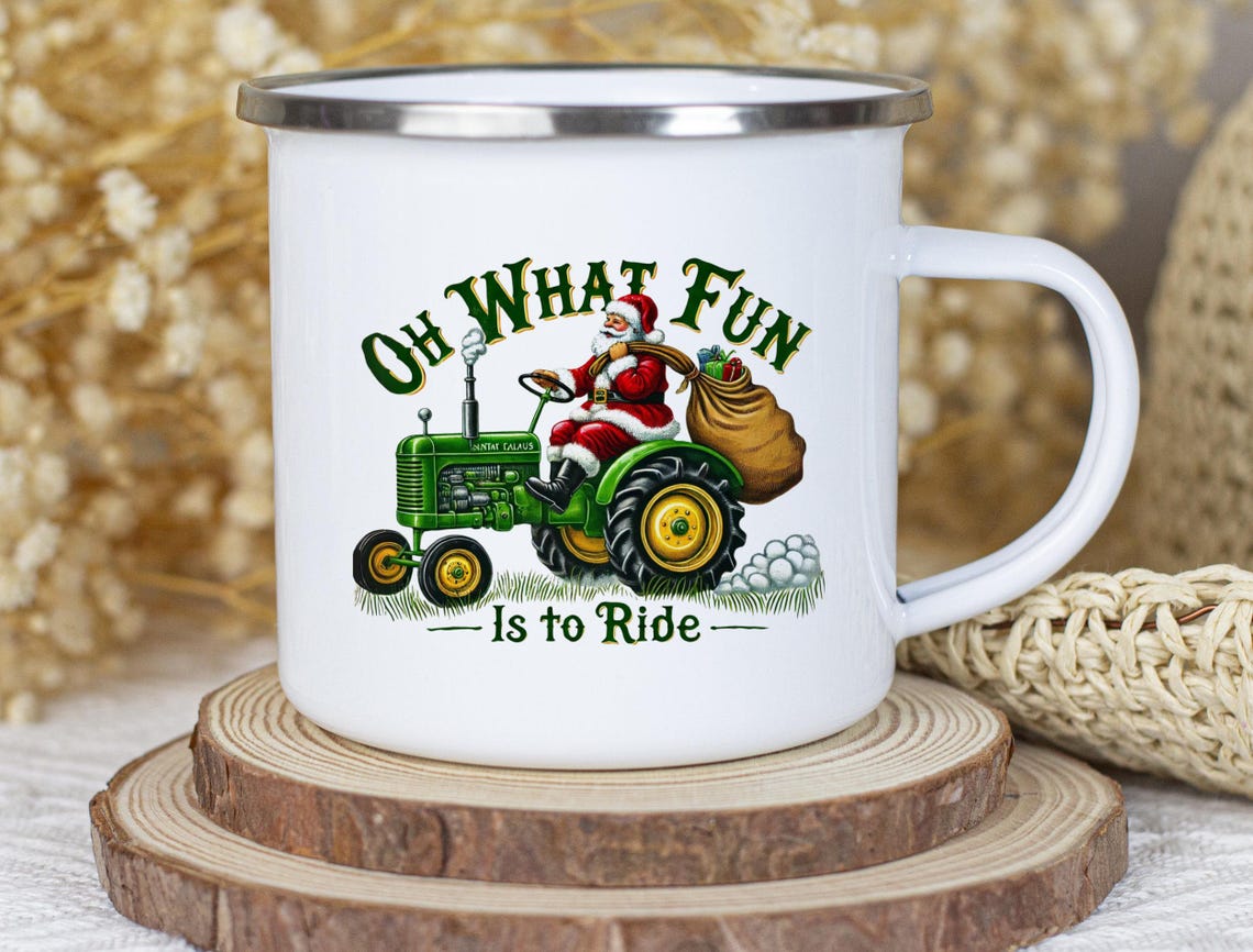 Christmas Tractor Png, Santa Riding Tractor Sublimation Png, Funny ...