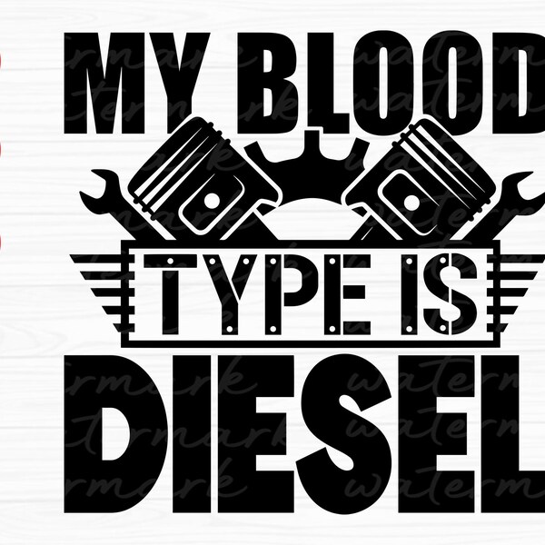 Diesel Engine Svg - Etsy