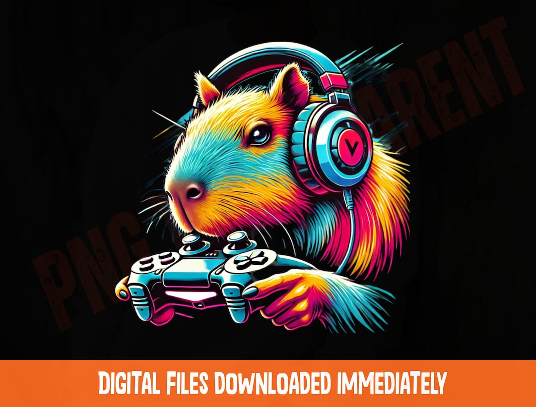 Capybara PNG, Funny Video Games PNG, Capybara Game Design, Gaming ...