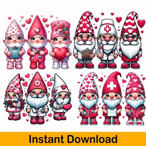 Nurse Gnome Png, Valentine Nurse Png, Registered Nurse, Er Nurse ...