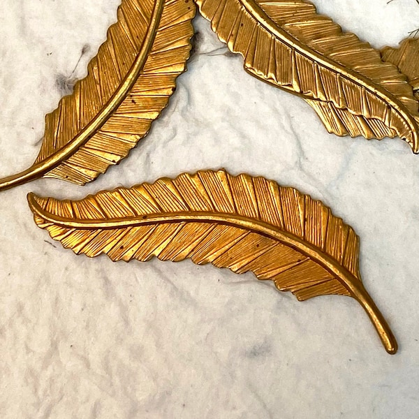 Metal Feathers - Etsy