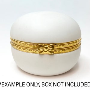 Circular Hinge for Round Boxes 2-1/4" Diameter: Gold Finish Cast Metal ...