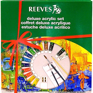 Deluxe Acrylic Art Set, 20 Pieces: REEVES Acrylic Paints for Every ...