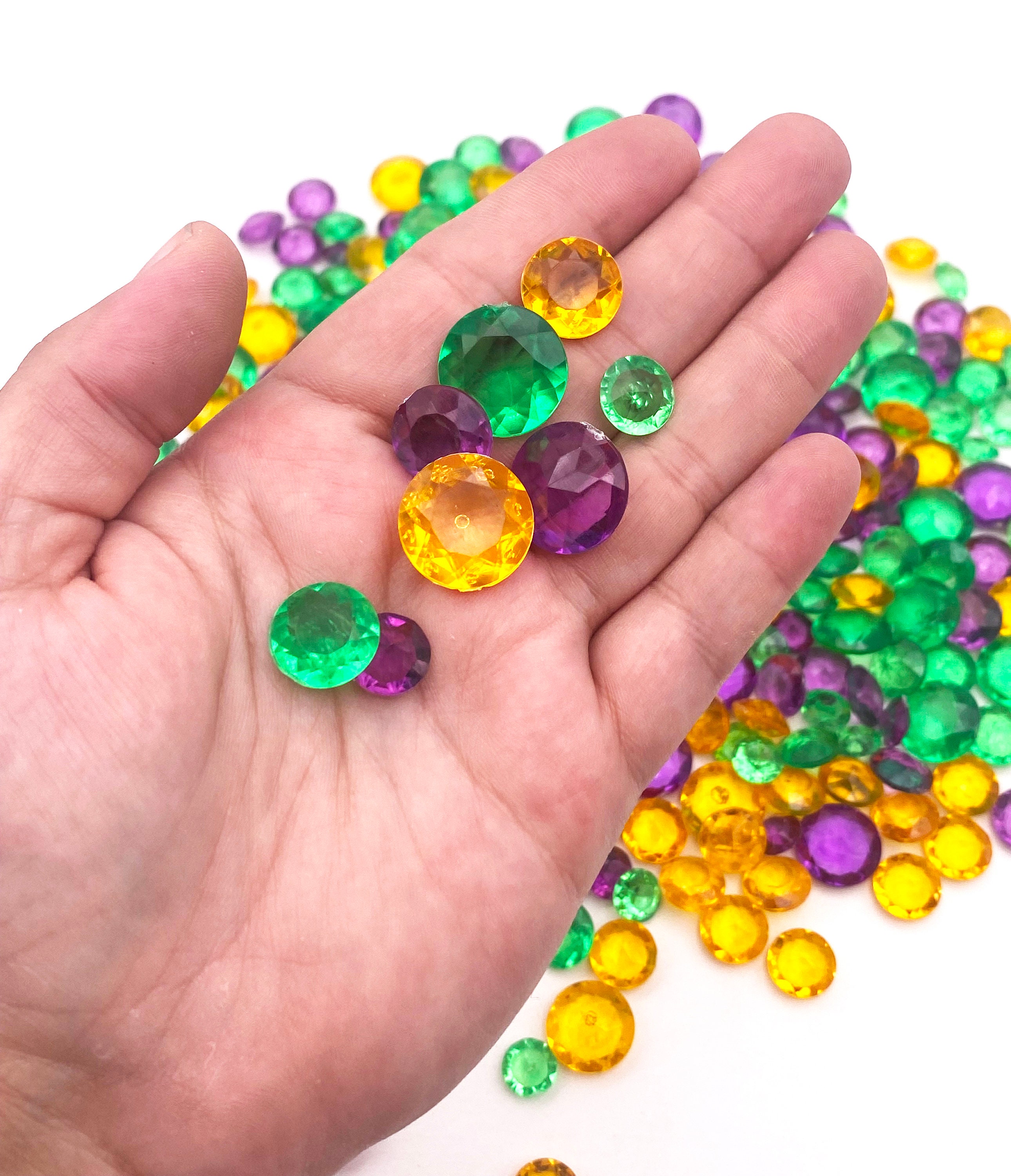 Vintage Plastic Rhinestones, Lot of 300: Vase Filler, Table Scatter ...