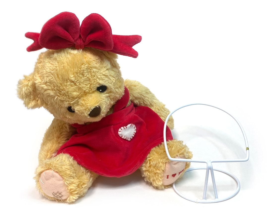 White Wire Stuffed Animal Seat Display for Teddy Bears & More (lot of 3 ...