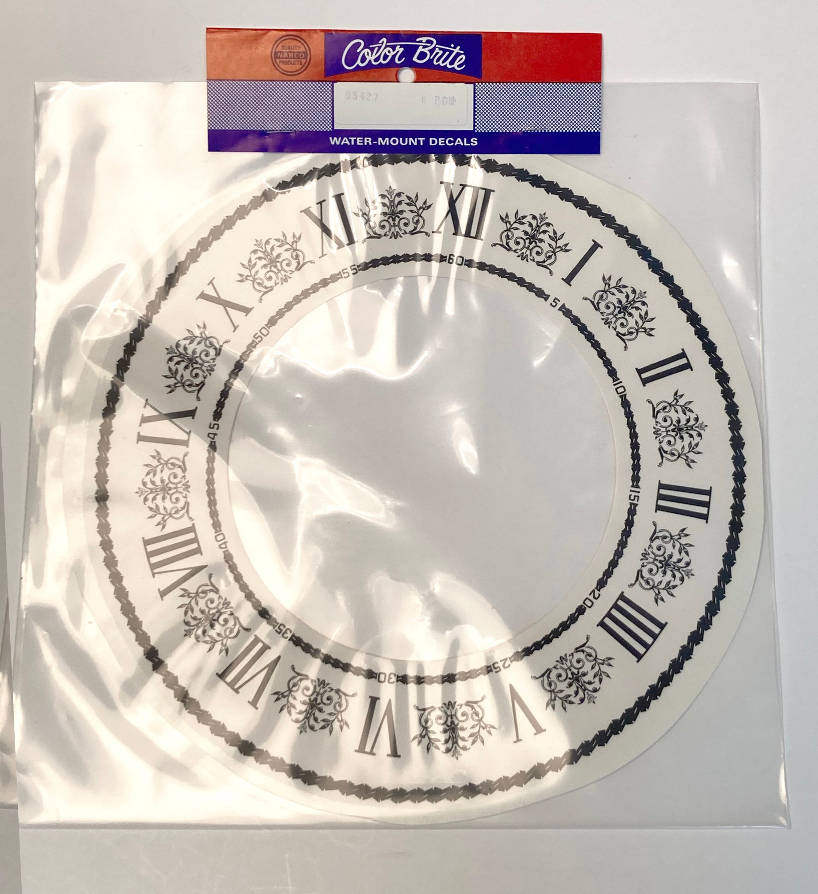 Vintage Ceramic Decal: Large Circular roman Clock Face - Etsy