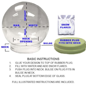 Rubber Gasket for Snow Globes: Fits 4 1/4 Inch Diameter Neck Openings ...