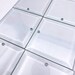 4 Square Glass Suncatcher Tiles With Beveled Edges & Pre-drilled Hole ...