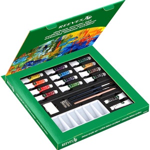 Deluxe Acrylic Art Set, 20 Pieces: REEVES Acrylic Paints for Every ...