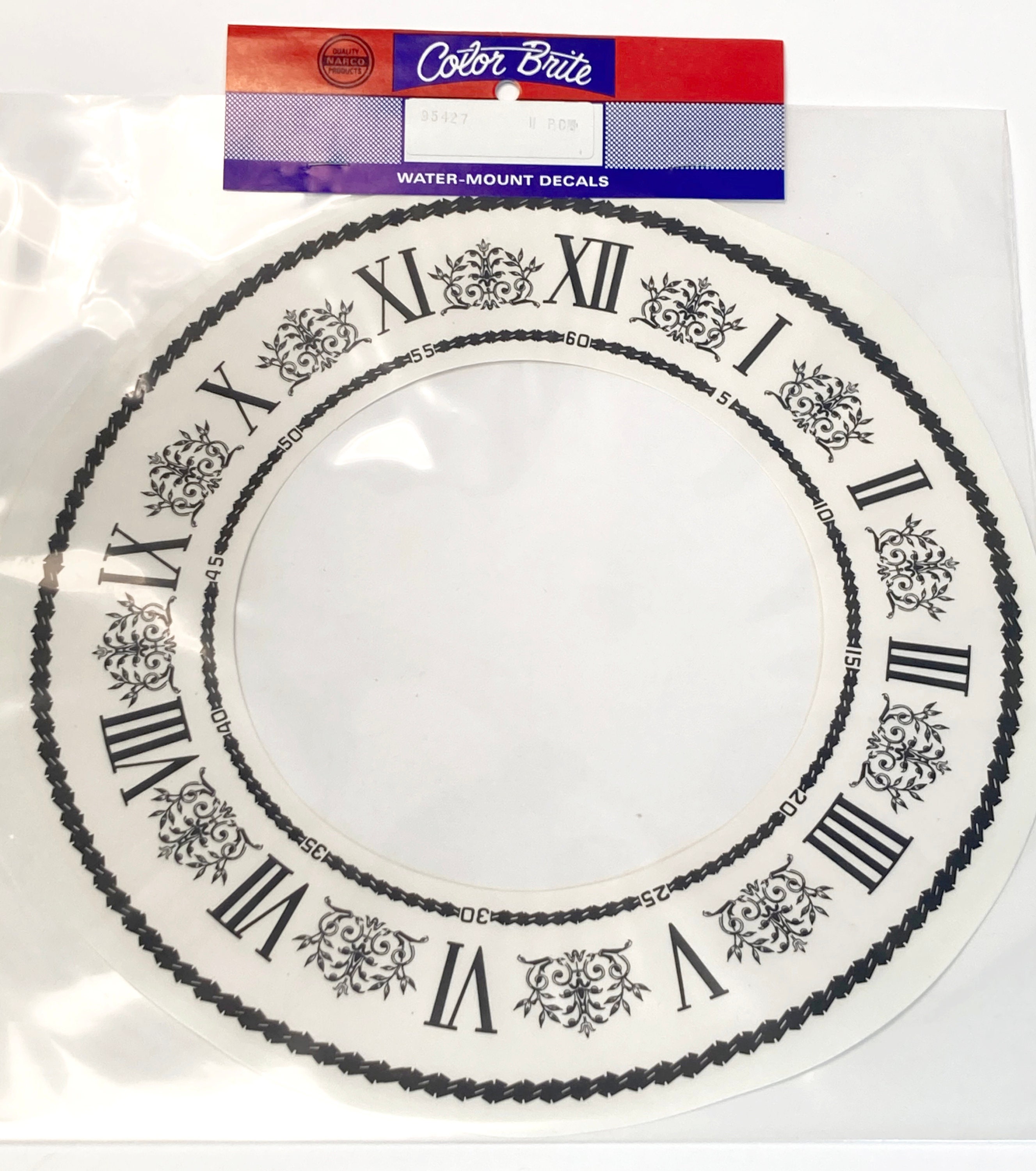 Vintage Ceramic Decal: Large Circular roman Clock Face - Etsy