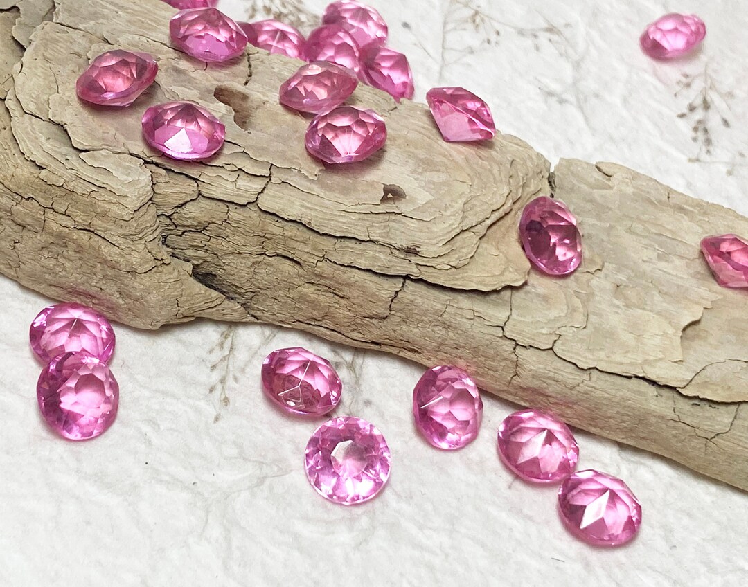 Vintage "pale Pink" Glass Gemstones, Unfoiled Pointed Back: SS48, Made ...