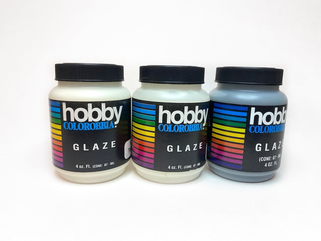 Colorobbia Glaze (4 Oz Jar) for Ceramics: Transparent, Black, or Artic ...