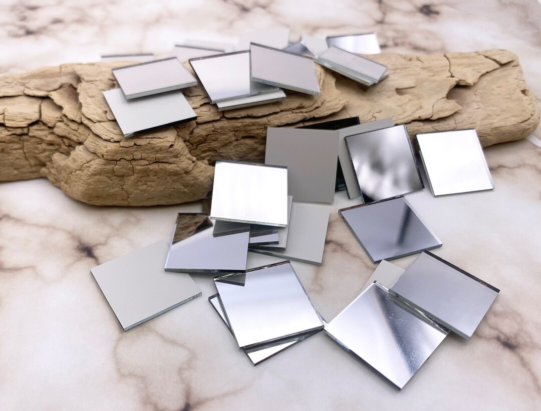 3/4" Square Mini Mirrors: High-quality Glass for Crafts, Shisha (lot of ...
