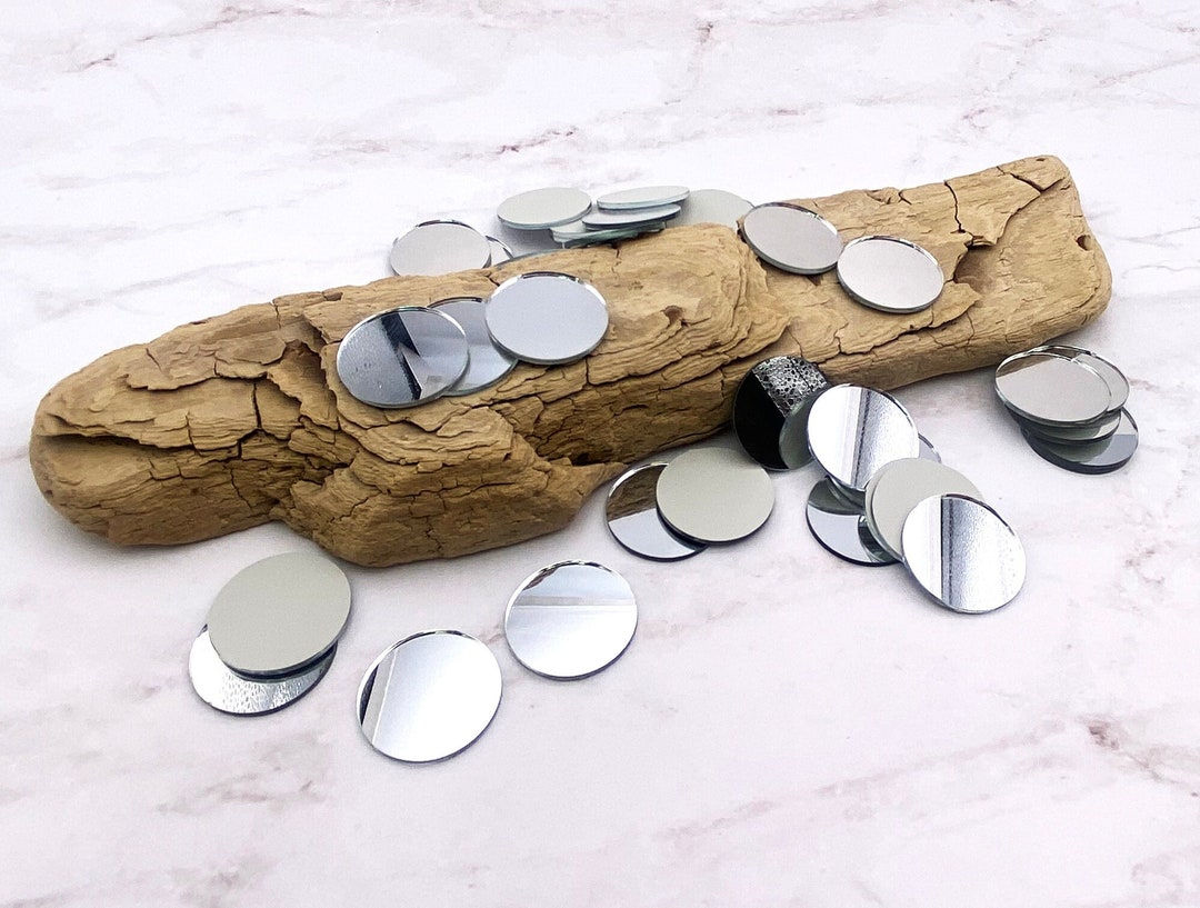 3/4" Round Mini Mirrors: High-quality Glass for Crafts, Shisha (lot of ...