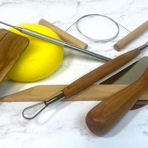 Potter's Tool Kit for Beginners: 8 Pieces for Cutting, Slicing, Shaping ...