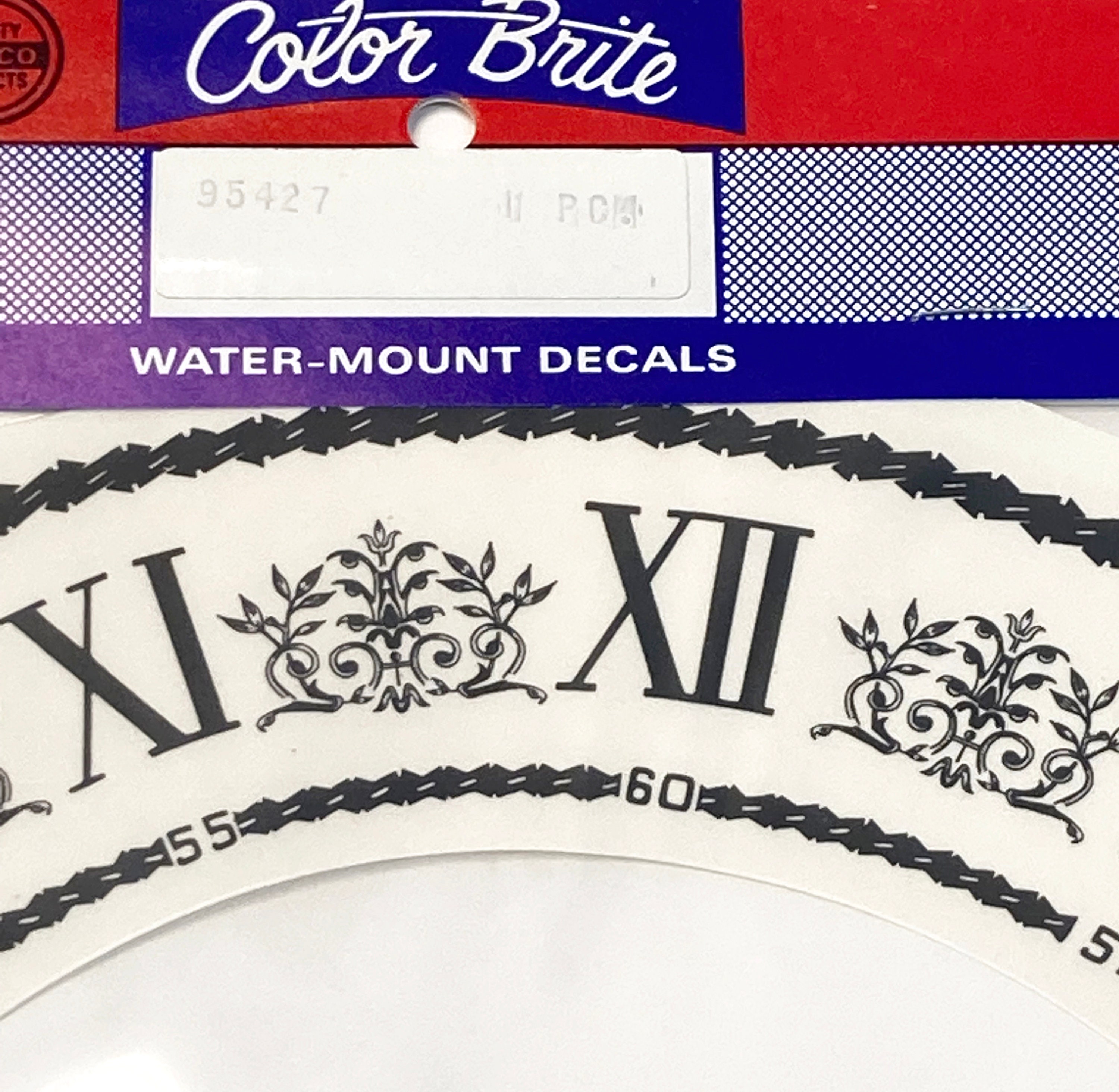 Vintage Ceramic Decal: Large Circular roman Clock Face - Etsy