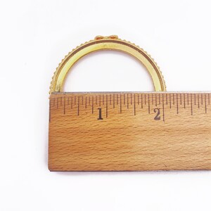 Circular Hinge for Round Boxes 2" Diameter: Gold Finish Cast Metal ...