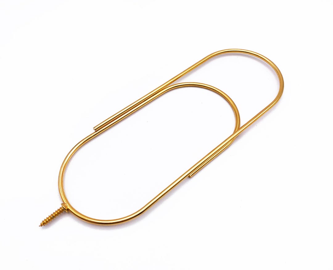 Jumbo 8" Desktop Paperclip, Screw-in Craft Supply: Make Your Own ...