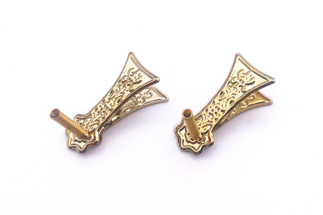 Gold Bird Leg Ornament Clips With One Spring: Ornament Making Supplies ...