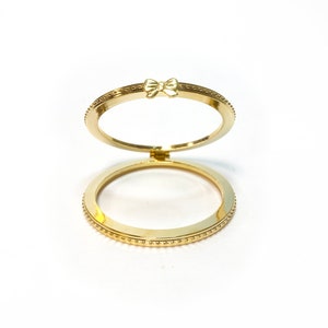 Circular Hinge for Round Boxes 2-1/4" Diameter: Gold Finish Cast Metal ...