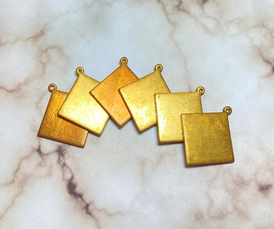 Blank Solid Metal Charms, 3/4