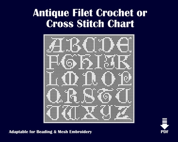 Filet Crochet Alphabet Patterns Free