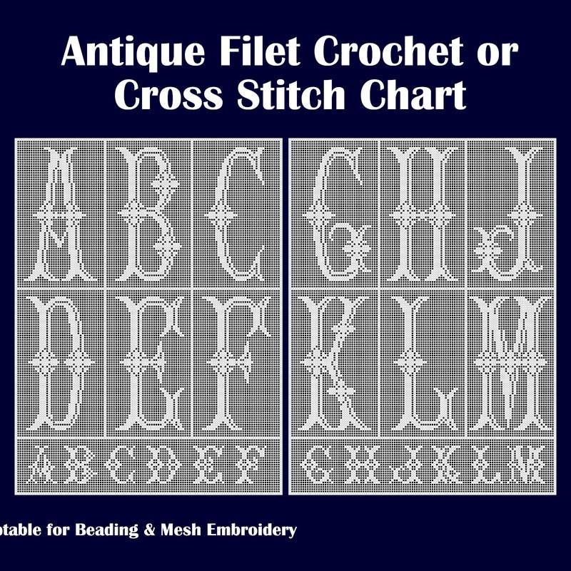 Lace Crochet Letters - Etsy