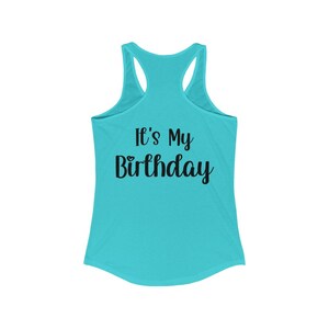 On Birthdays We Run Tank Front and Back, Birthday Running Tank, Gift ...