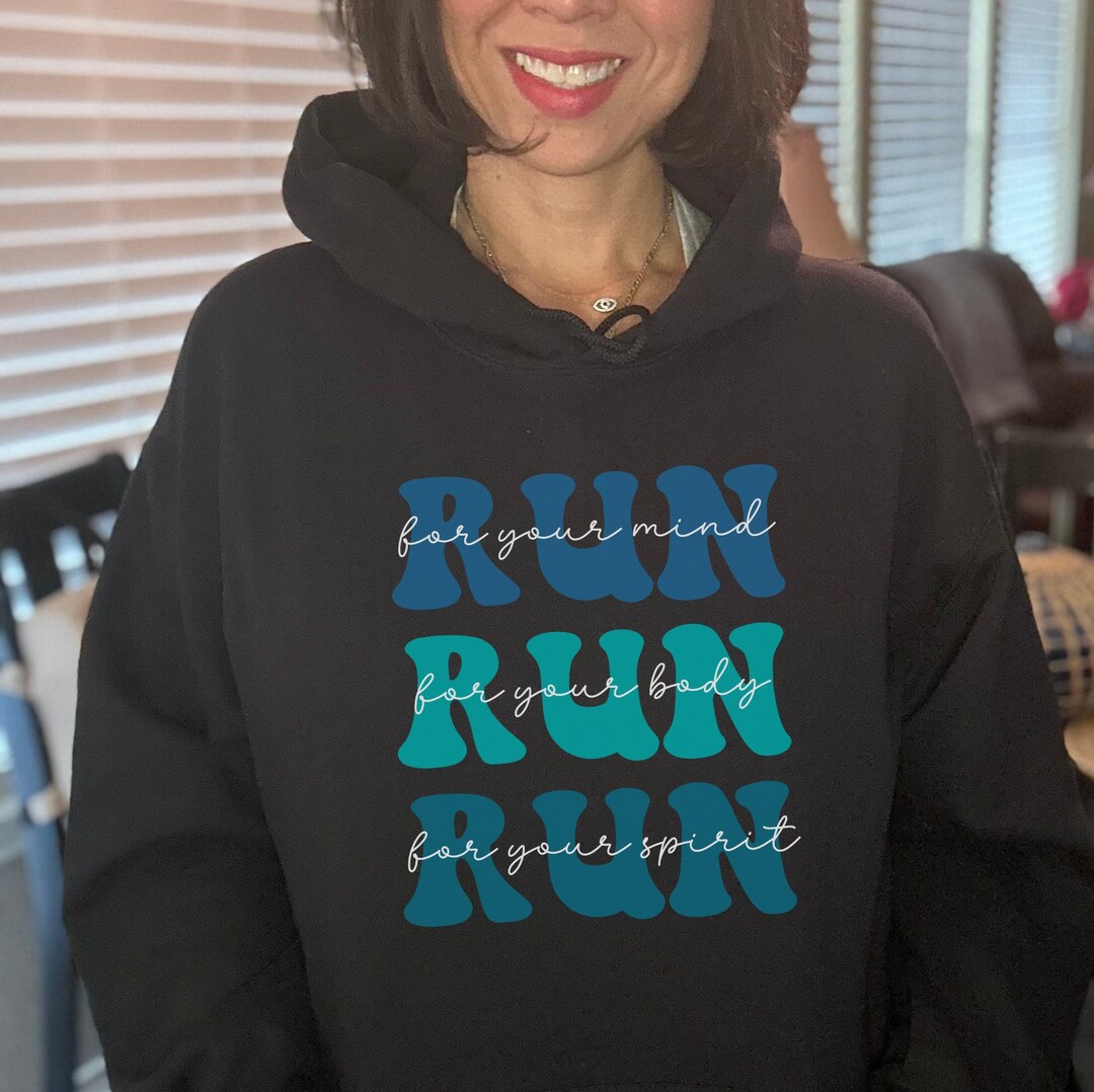 Running Hoodie Runner Moms Run Sweatshirt Running Crew Neck 5k ...