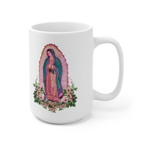 Rosary Coffee Cup, Our Lady Coffee Cup, Virgin Mary, Catholic Gift ...