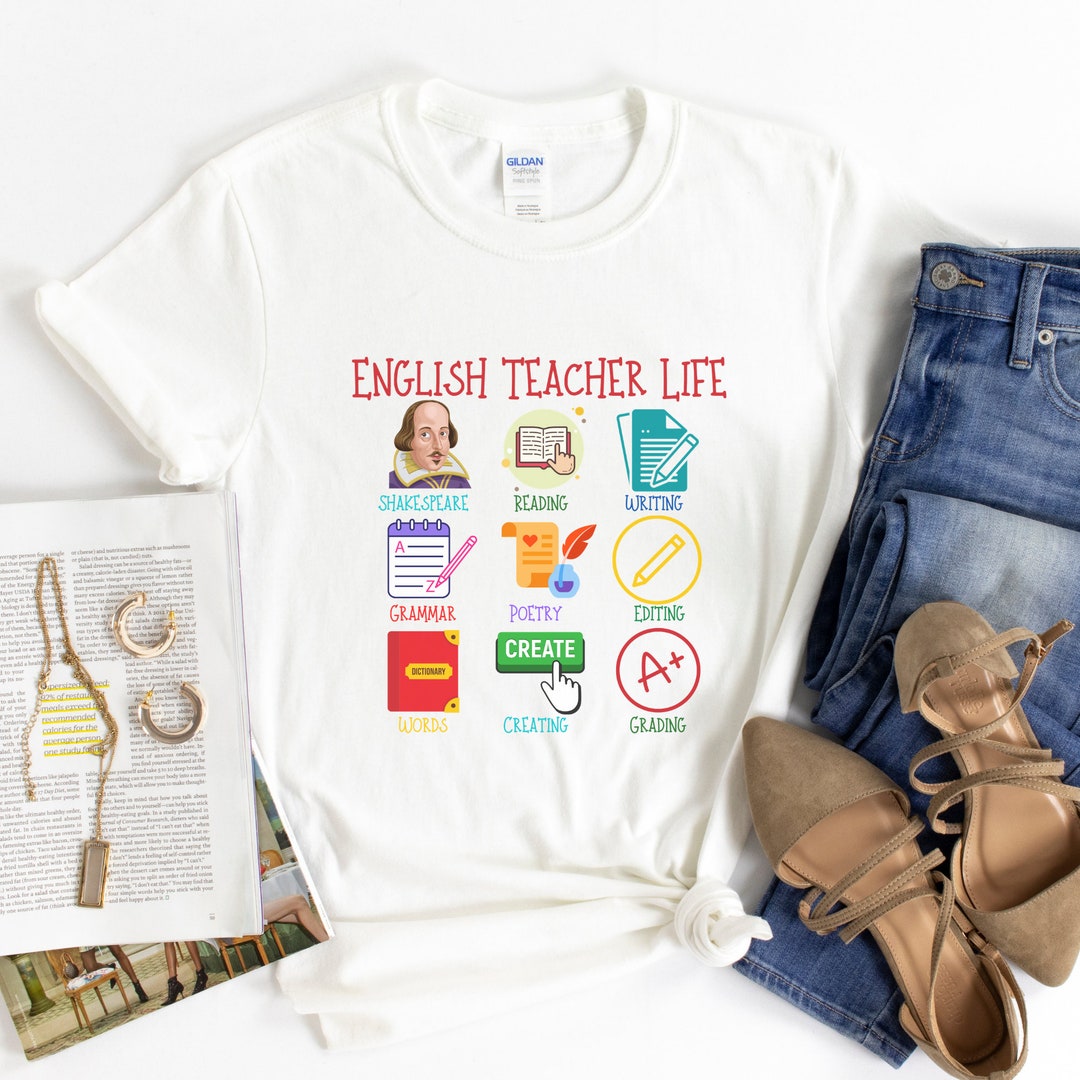 English Teacher Life T-shirt Gift for English Teacher ELA - Etsy