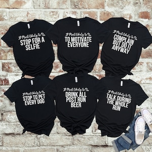 Gift for Runner, Running Group Shirts, Marathon Shirt, Half Marathon ...