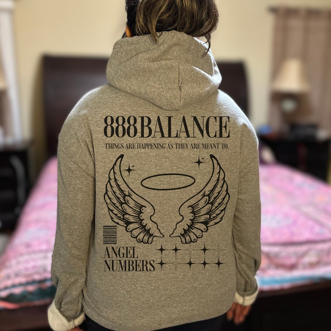 Angel Number Hoodie 888 Angel Number Hoodie Witchy Hoodie Celestial ...