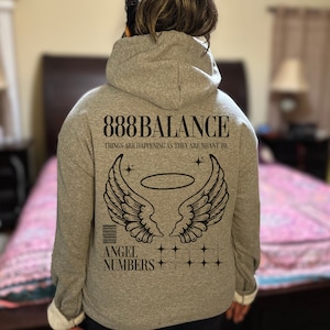Angel Number Hoodie 888 Angel Number Hoodie Witchy Hoodie Celestial ...