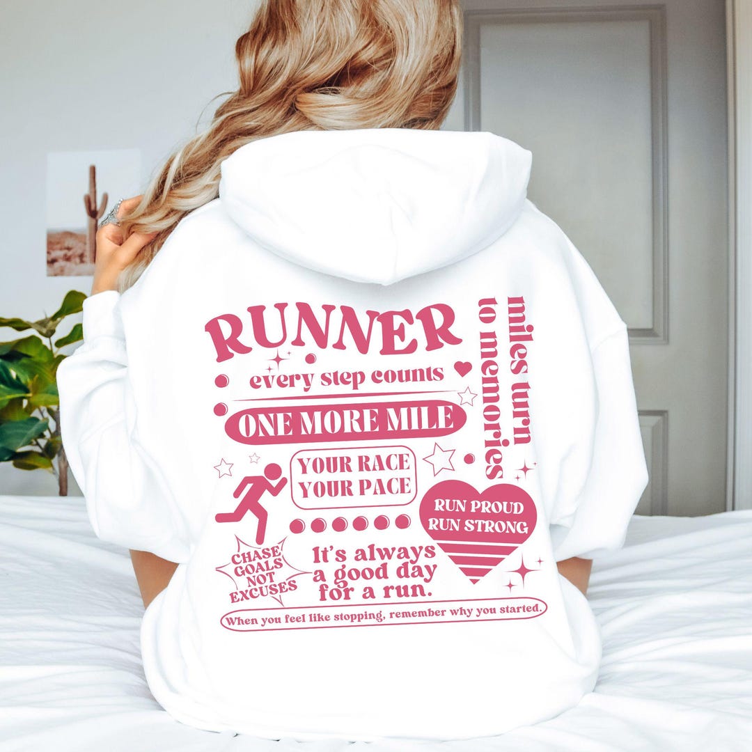 Gift for Runner, Running Hoodie, Run Sweatshirt, Marathon Sweatshirt ...