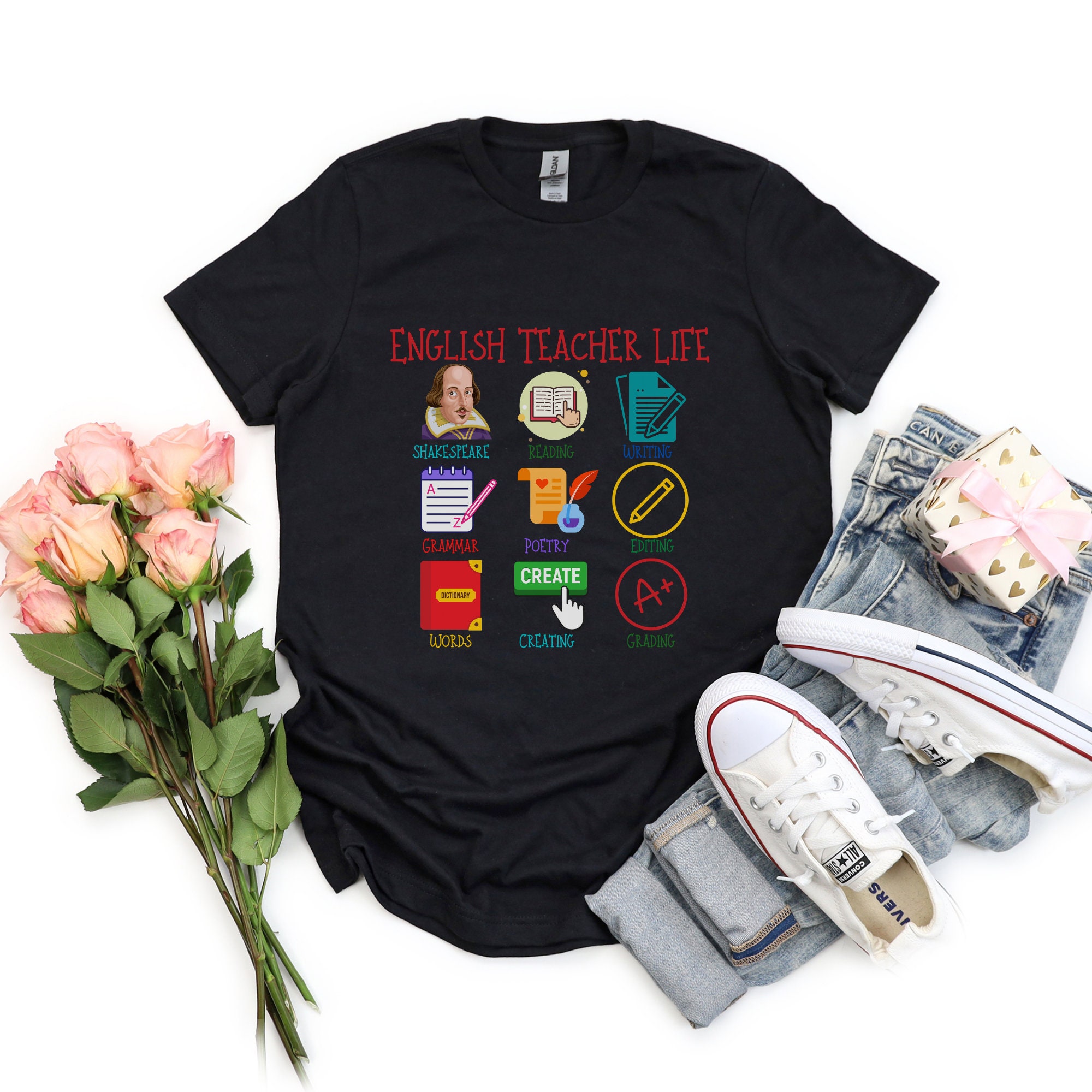 English Teacher Life T-shirt Gift for English Teacher ELA - Etsy