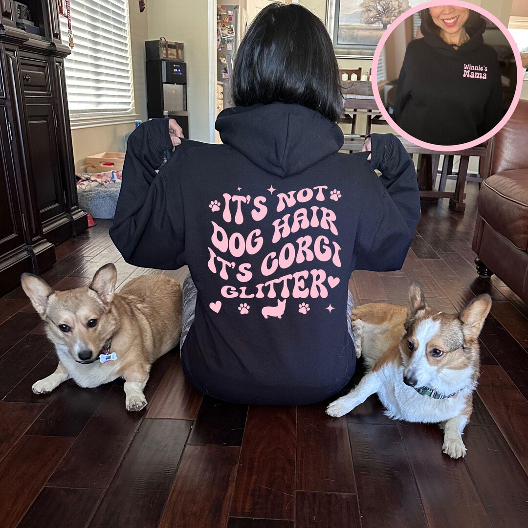 Personalized Corgi Hoodie, Custom Corgi Mom Sweatshirt, Pembroke Welsh ...