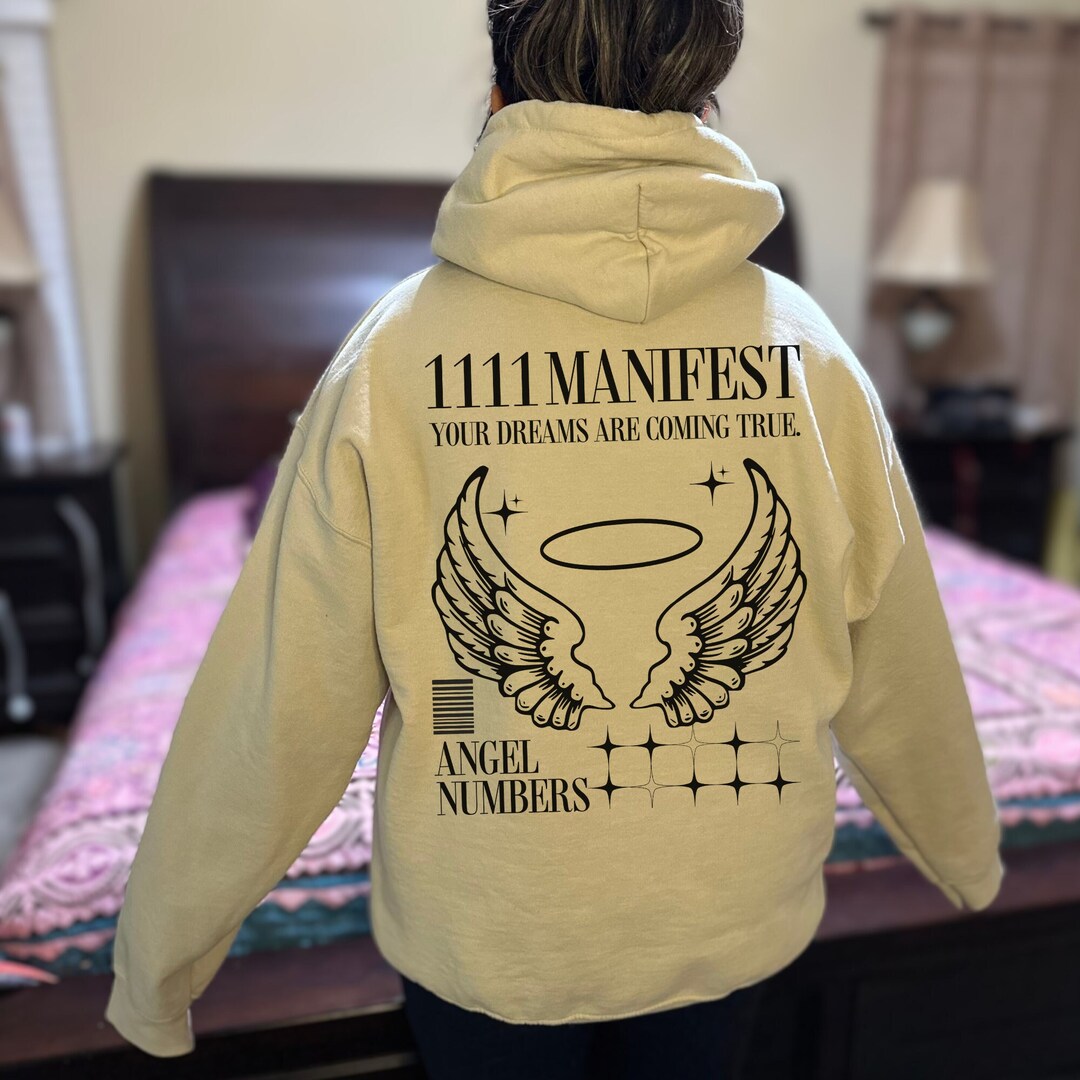 Angel Number Hoodie 1111 Angel Number Hoodie Witchy Hoodie Celestial ...