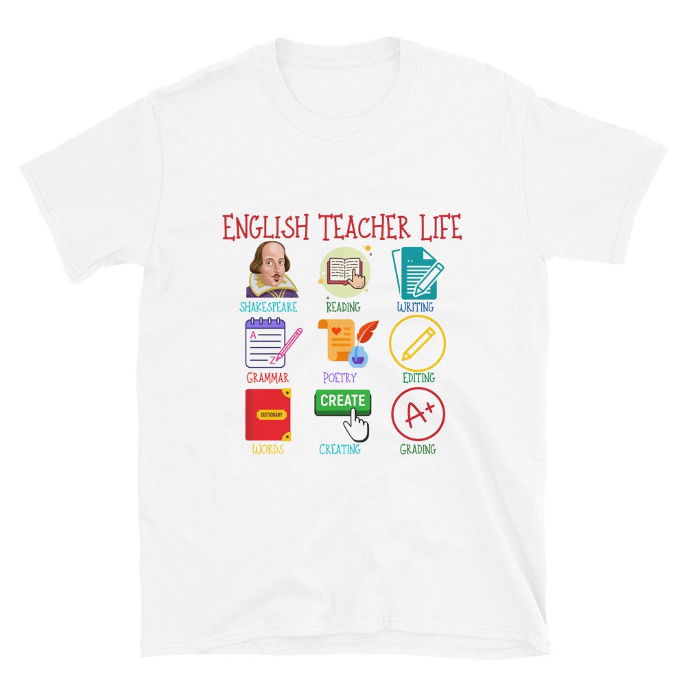 English Teacher Life T-shirt Gift for English Teacher ELA - Etsy