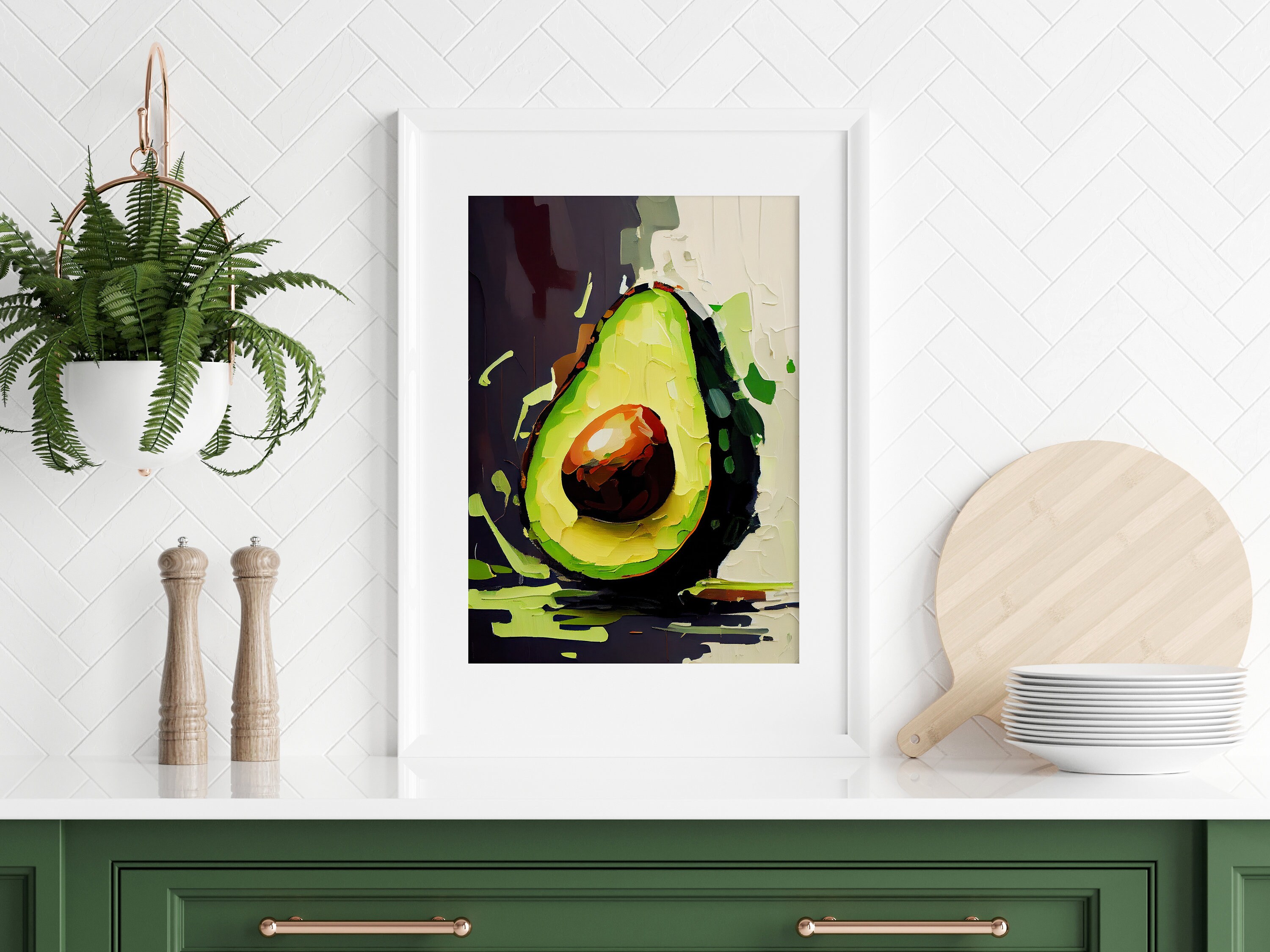 Digital Print Files Avocado Artwork Kitchen Wall Art Kitchen Decor ...