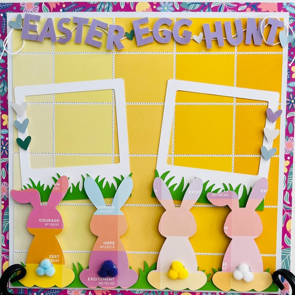Easter Scrapbook Pages - Etsy