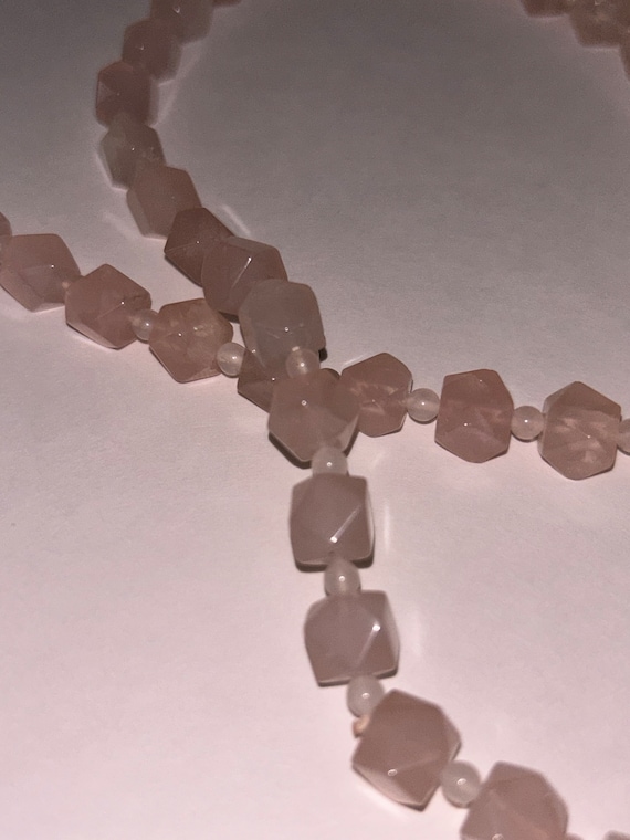 Quartz ball necklace, bamboo - Gem