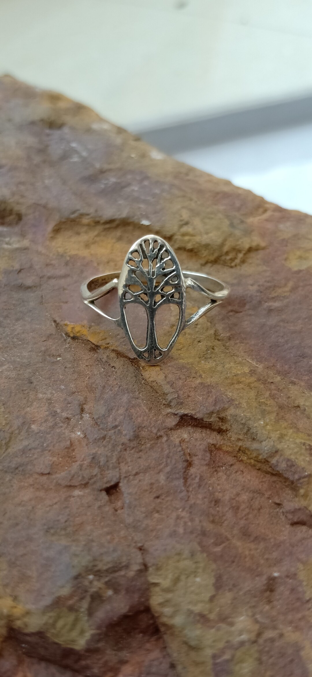Tree of Life Ring Sterling Silver Tree Ring Family Tree - Etsy