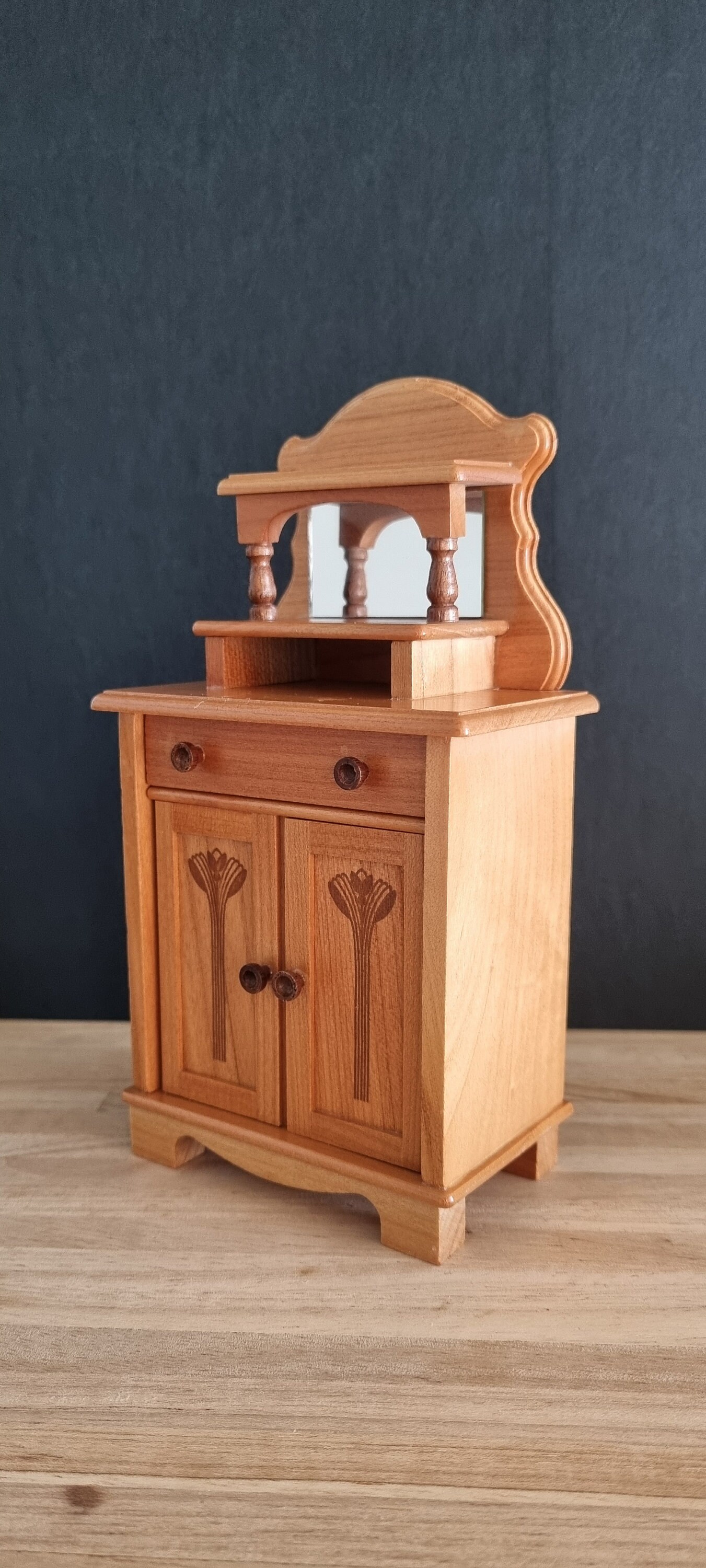 Miniature Bodo Hennig Art Nouveau Dining Room Kitchen Furniture Set 7 ...