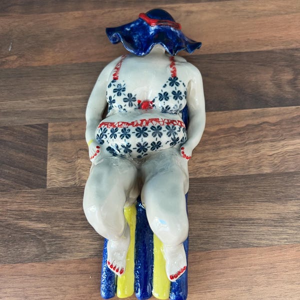 Sunbathing Figurines - Etsy