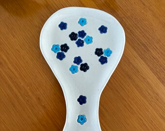 Navy Blue Spoon Rest - Etsy