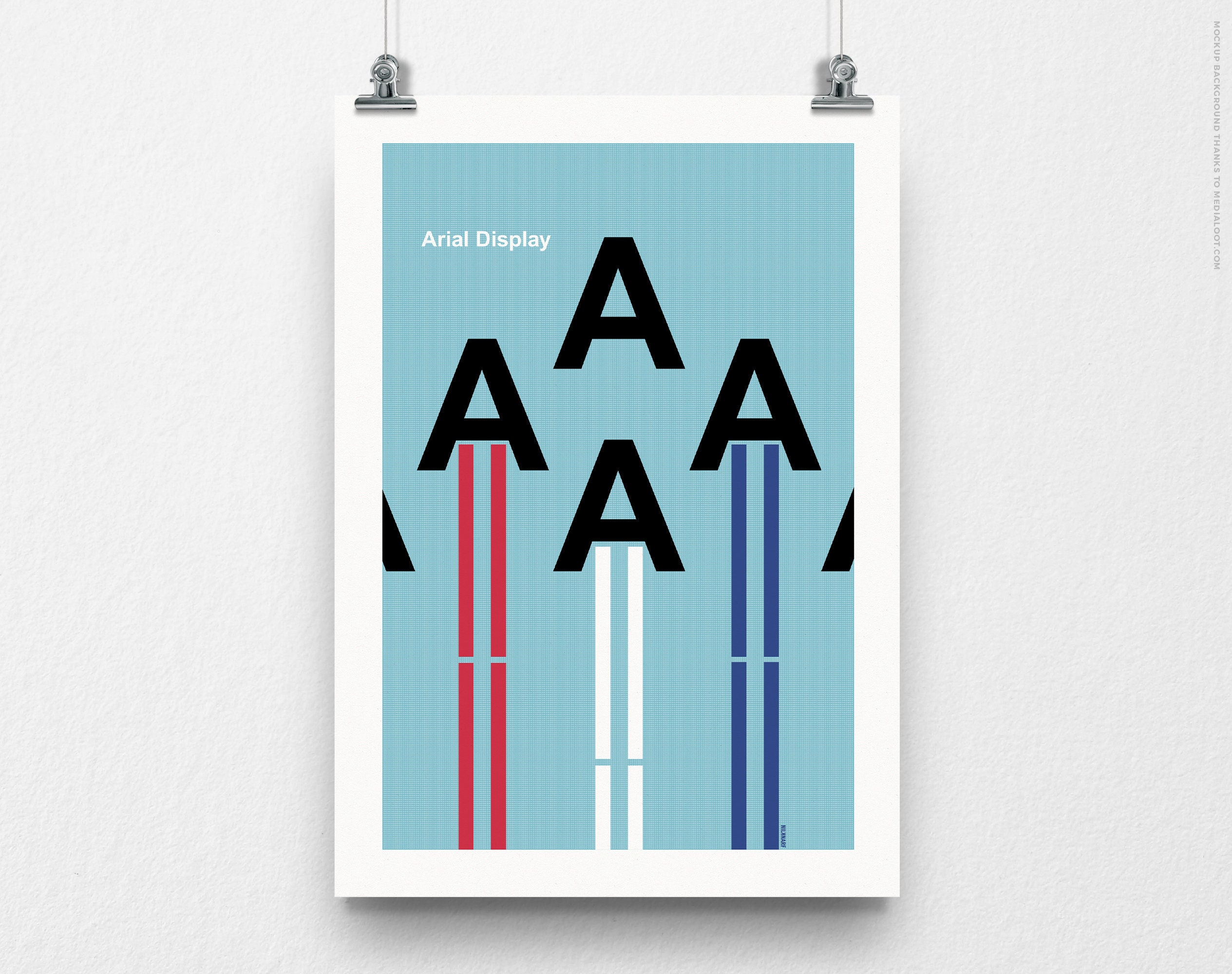 Arial Display | A4 | A3 | Typographic Print | Gallery Wall | Typography ...