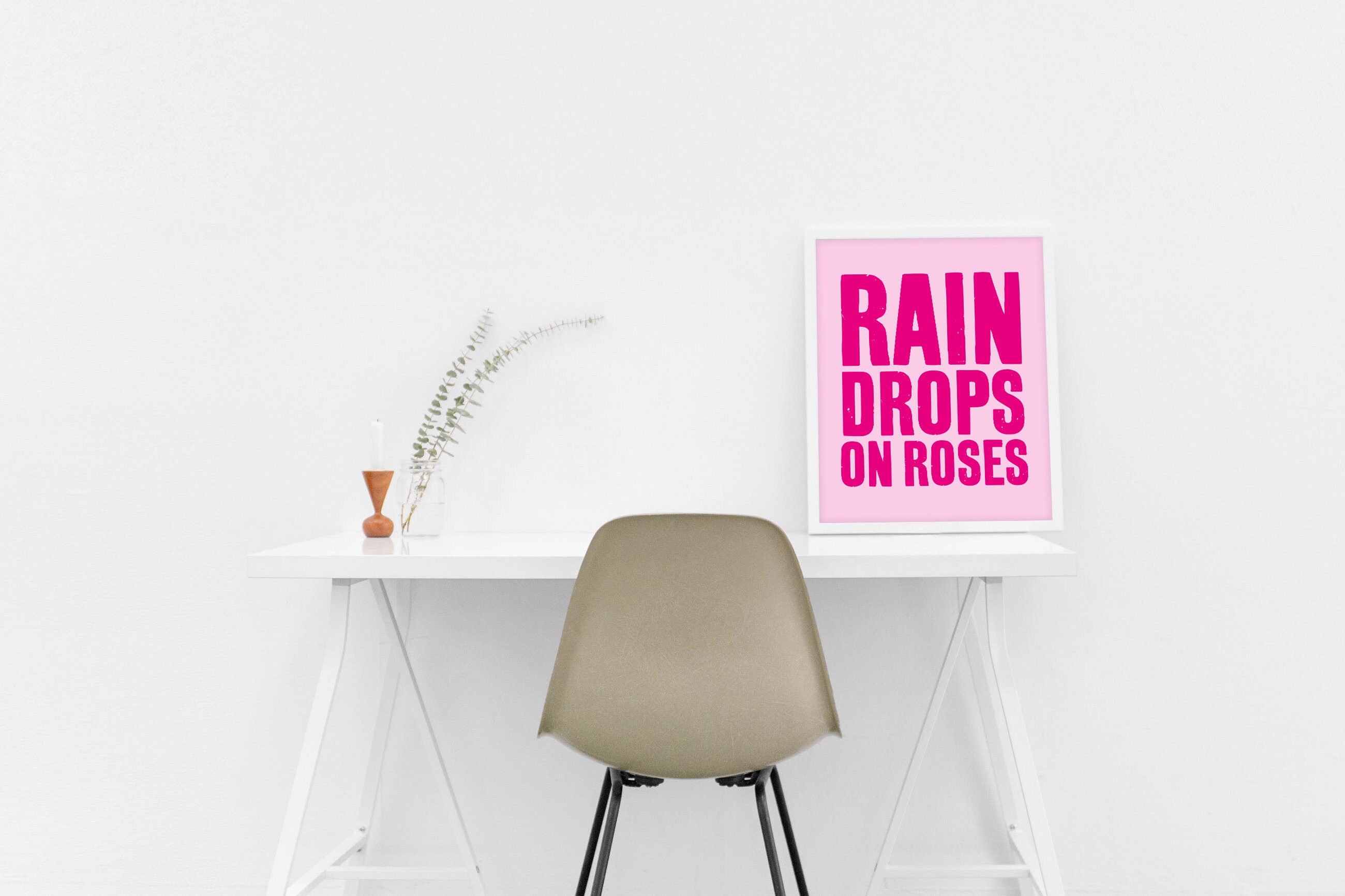 Raindrops on Roses Instant Digital Download Printable Pink Gallery Wall ...